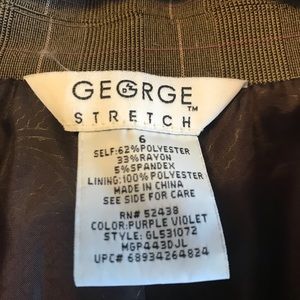 George | Jackets & Coats | Brown Pinstripe Suit Jacket | Poshmark